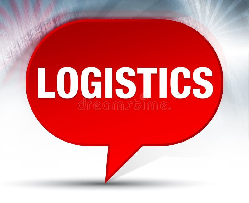 Logistics Red Bubble Background Stock Illustration - Illustration of ...
