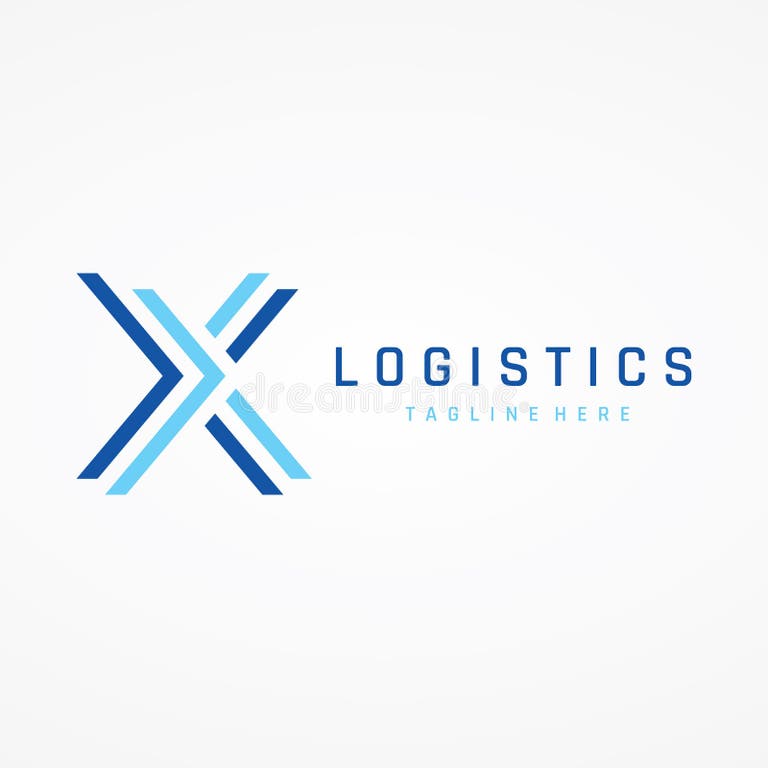 Logistics Logo Template Design with Arrows, Order Boxes, Quick and ...