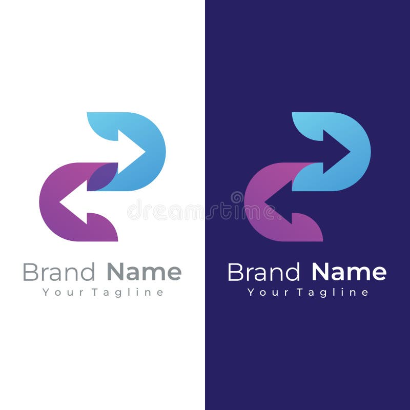 Logistics Logo Template Design with Arrows, Order Boxes, Quick and ...