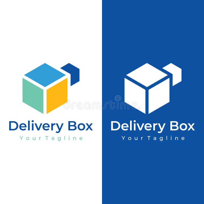 Logistics Logo Template Design with Arrows, Order Boxes, Quick and ...
