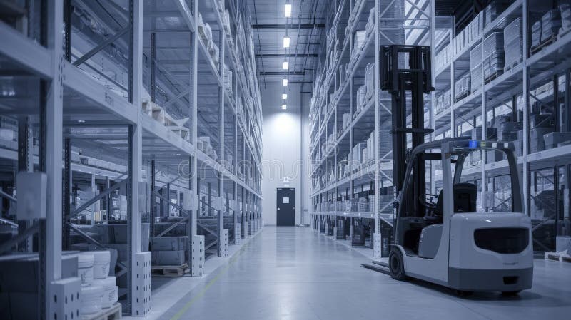 Logistics Management in Efficient Warehousing Industrial Photography of Modern Storage ...