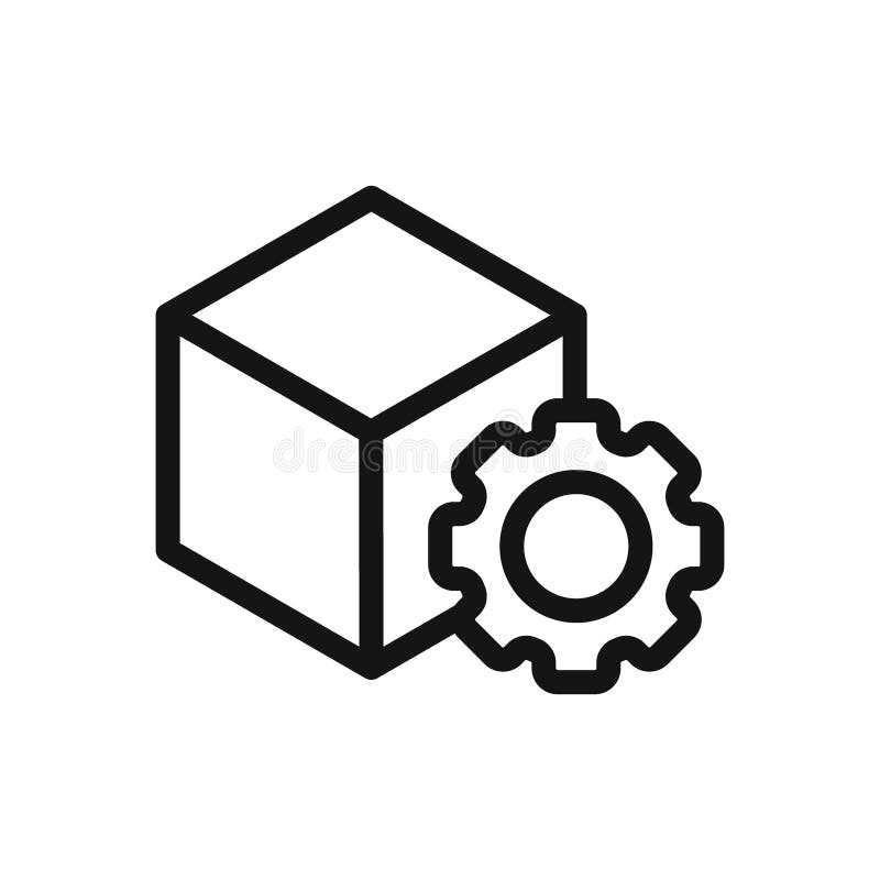 Logistics Management Logo Sign Vector Outline Stock Vector ...