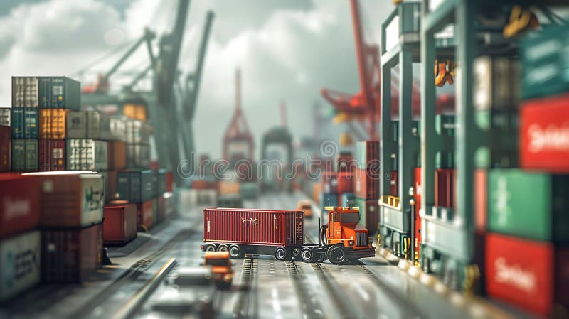 A logistics network stock illustration. Illustration of shipping ...