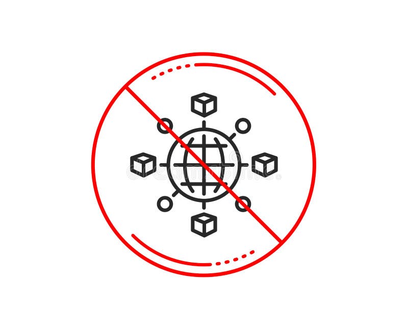 Logistics Network Line Icon. Parcel Tracking. Vector Stock Vector ...