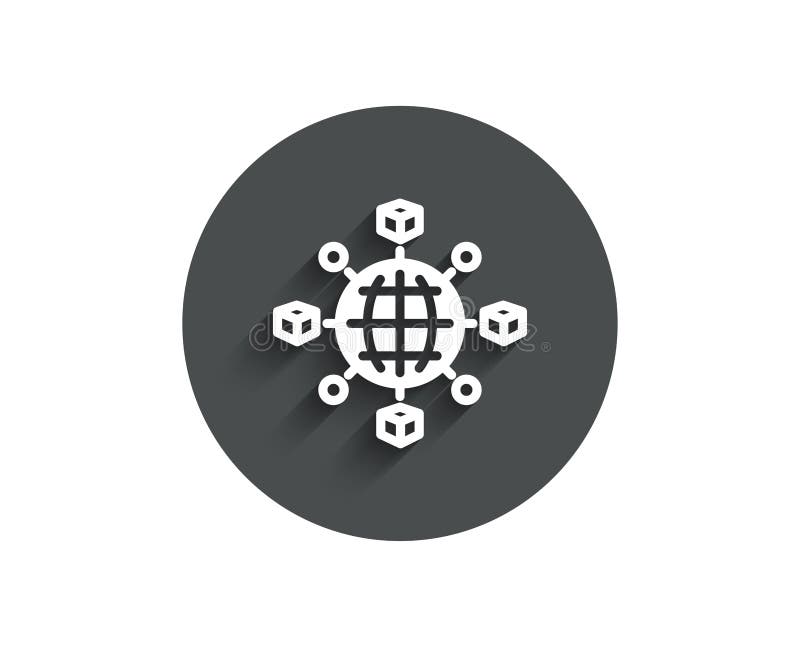 Logistics Network Simple Icon. Parcel Tracking. Stock Vector ...