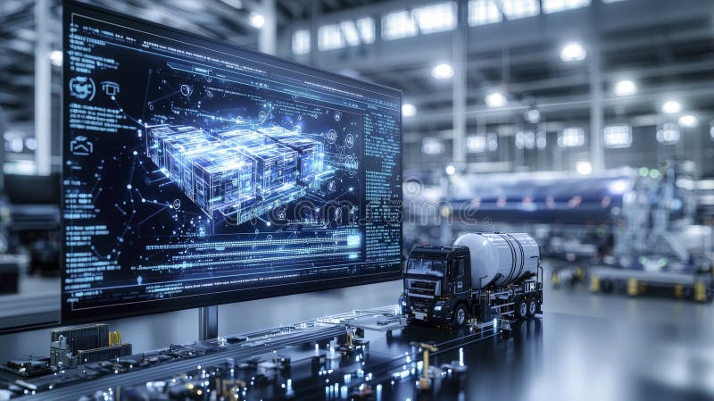 Logistics Optimization in Action with Ai Modern Warehouse Digital ...