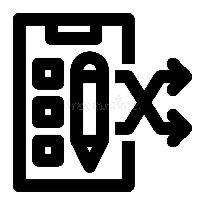 Change Order, Reorder, Order Outline Icon Stock Vector - Illustration ...