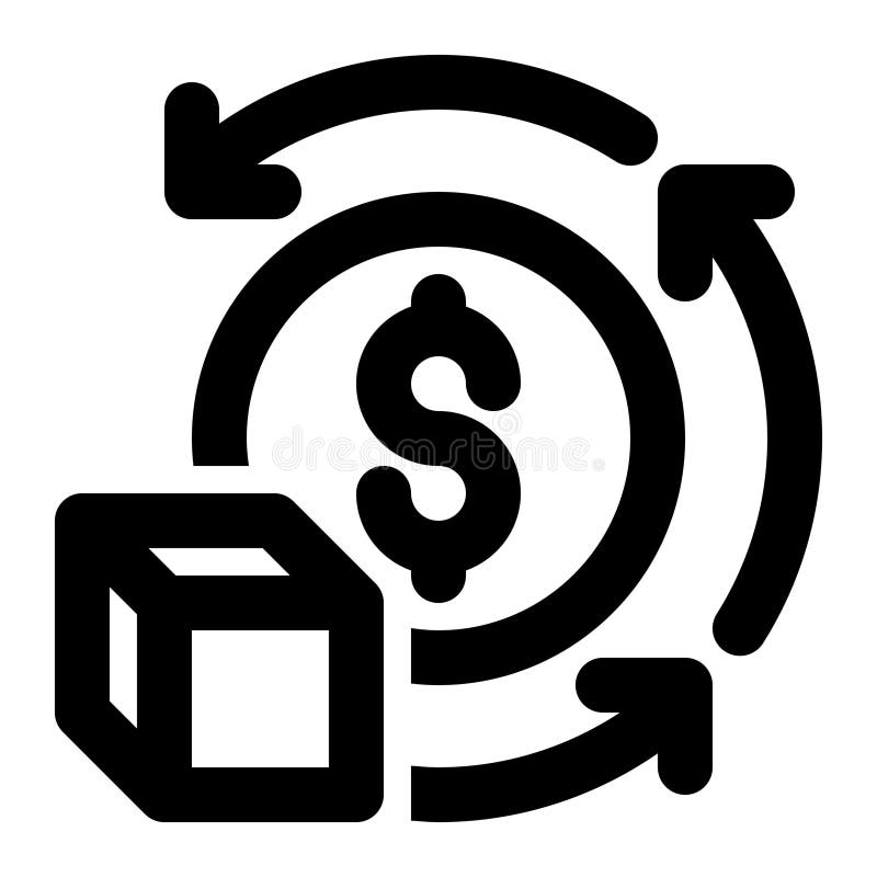 Cash Flow, Product, Logistics Outline Icon Stock Vector - Illustration ...