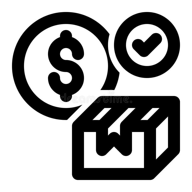 Actual Cost, Actual Price, Fixed Price Outline Icon Stock Vector ...