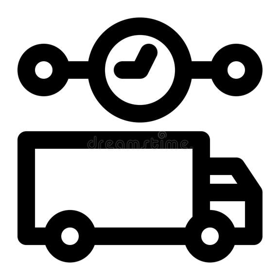 Lead Time, Delivery, Delivery Time Outline Icon Stock Vector ...