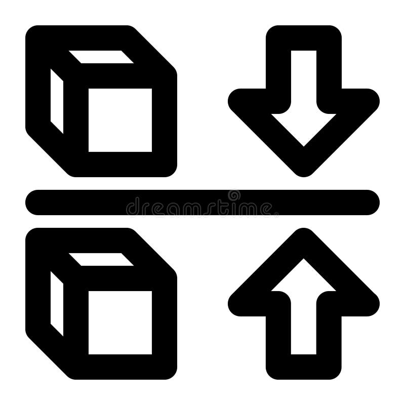 Average Stock, Level, Average Inventory Outline Icon Stock Vector ...