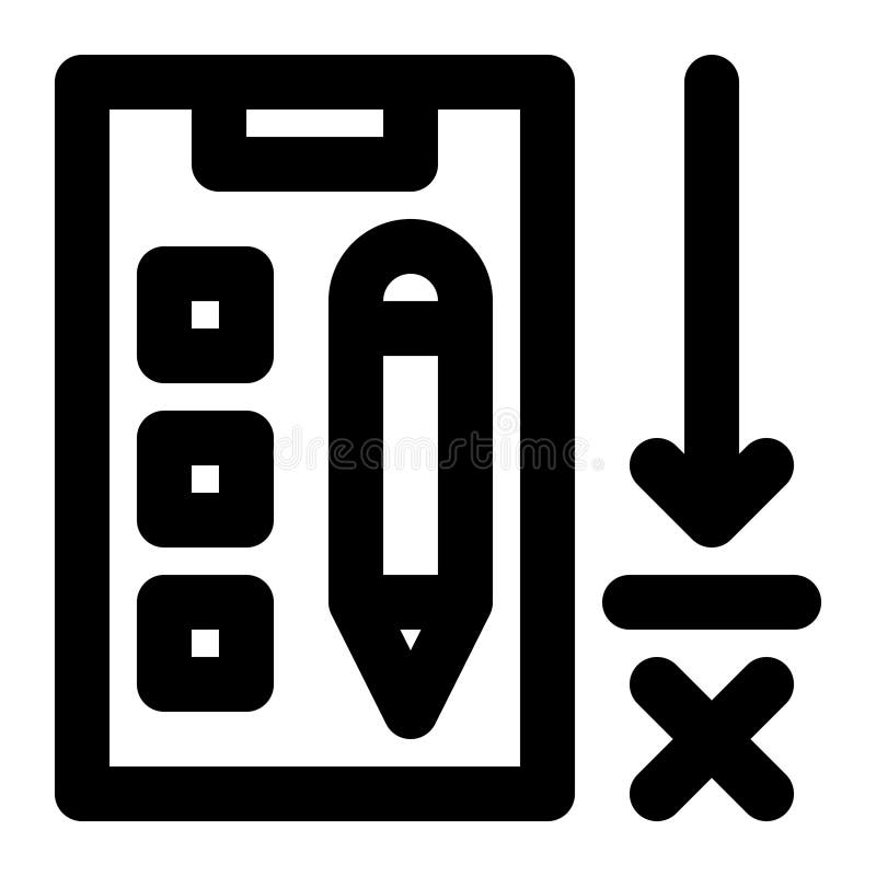 Minimum Order, Quantity, Limit Order Outline Icon Stock Vector ...
