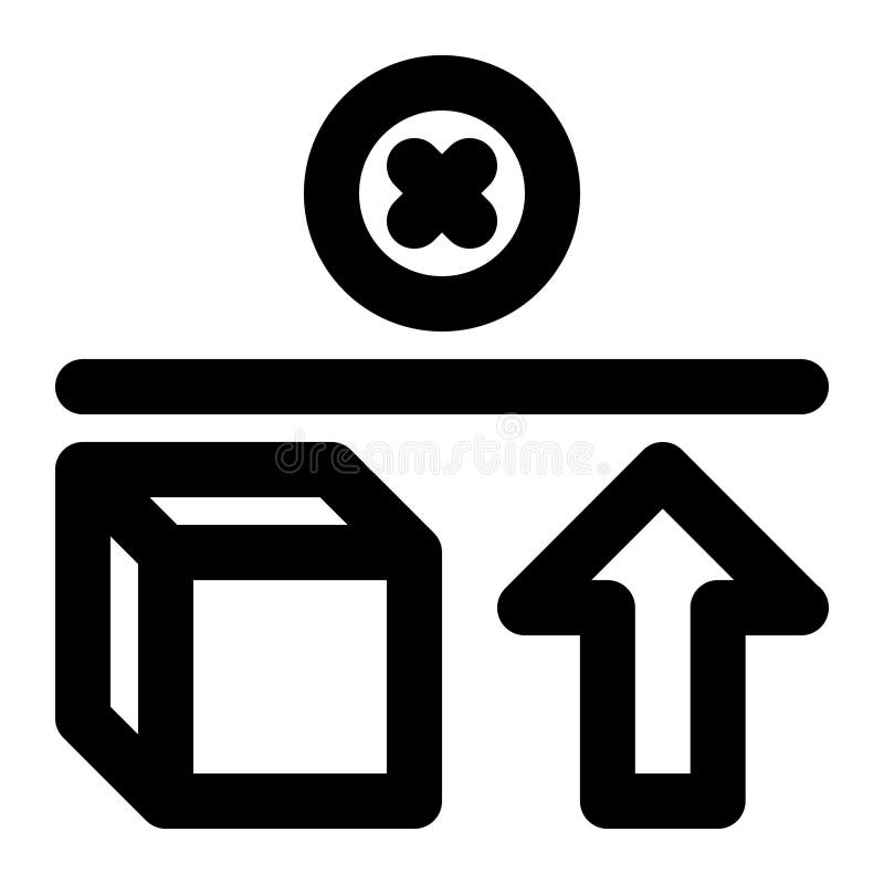 Maximum Stock, Level, Limit Outline Icon Stock Vector - Illustration of ...