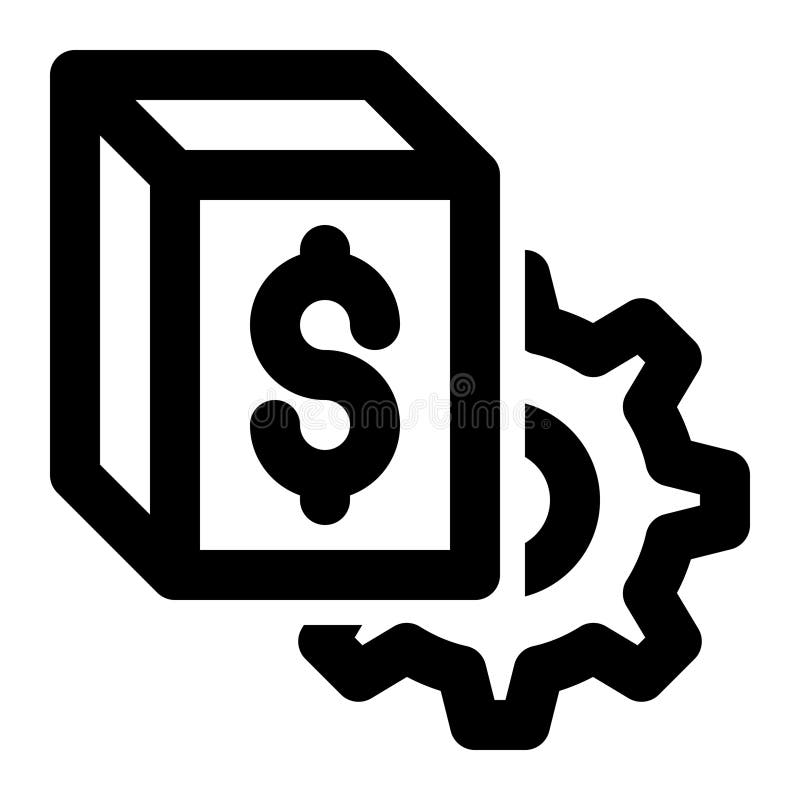 Cost of Goods Sold, COGS, Manufacture Outline Icon Stock Vector ...