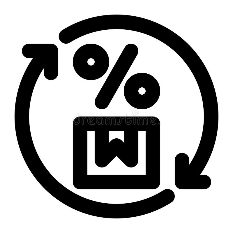 Stock Turnover, Ratio, Inventory Turnover Outline Icon Stock Vector ...