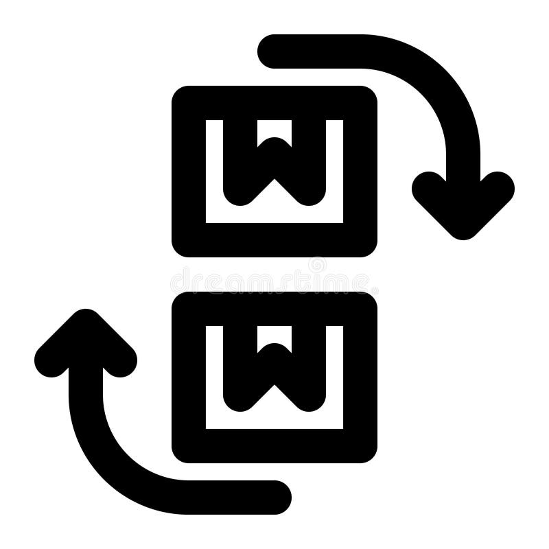 Inventory Turnover, Stock Turnover, Supply Chain Outline Icon Stock ...