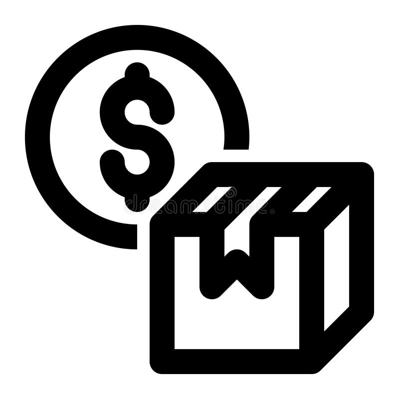 Purchasing Price, Unit Cost, Unit Price Outline Icon Stock Vector ...