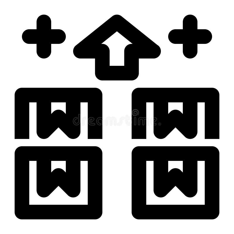 Excess Stock, Over Supply, Over Stock Outline Icon Stock Vector ...