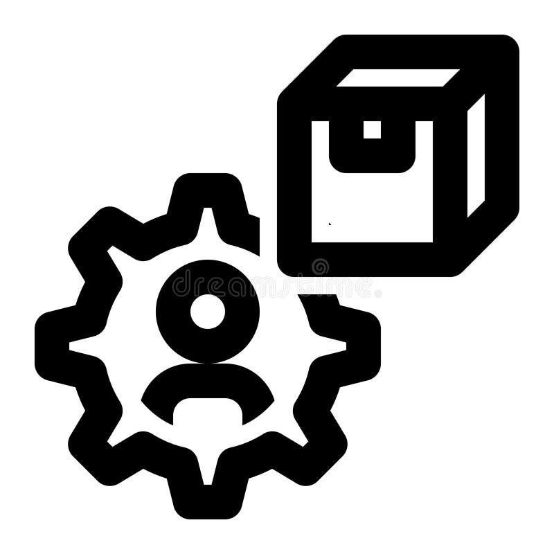 Administration, Logistics Management, Managing Outline Icon Stock ...