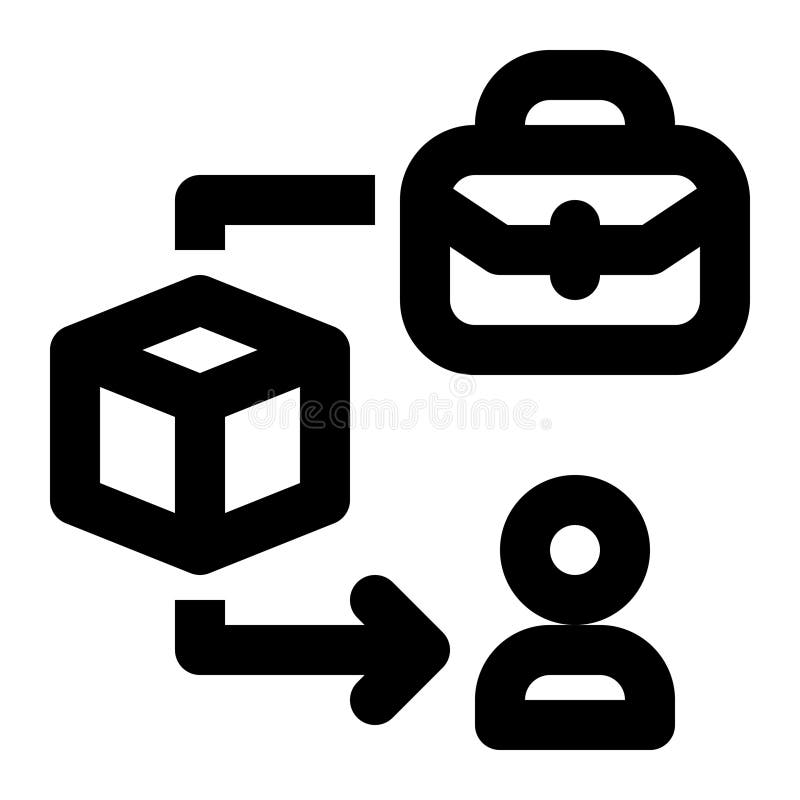 Business To Customer, Business, Business Model Outline Icon Stock ...