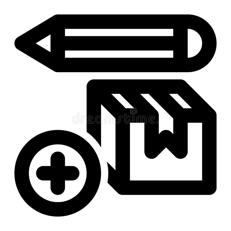 Input Product, Entry Product, Add Product Outline Icon Stock Vector ...