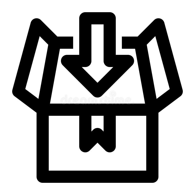 Packing, Packaging, Package Outline Icon Stock Vector - Illustration of ...