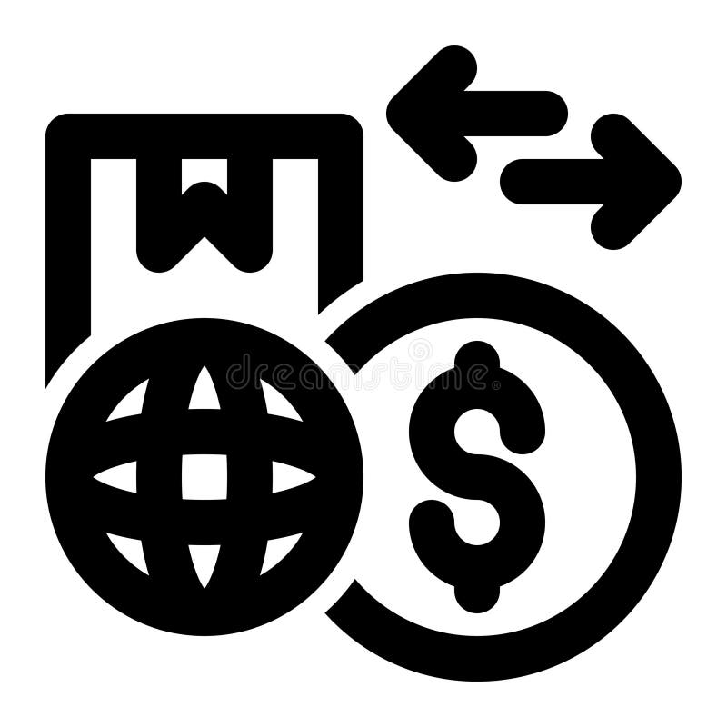 International Trade, Global Trade, Global Economics Outline Icon Stock ...