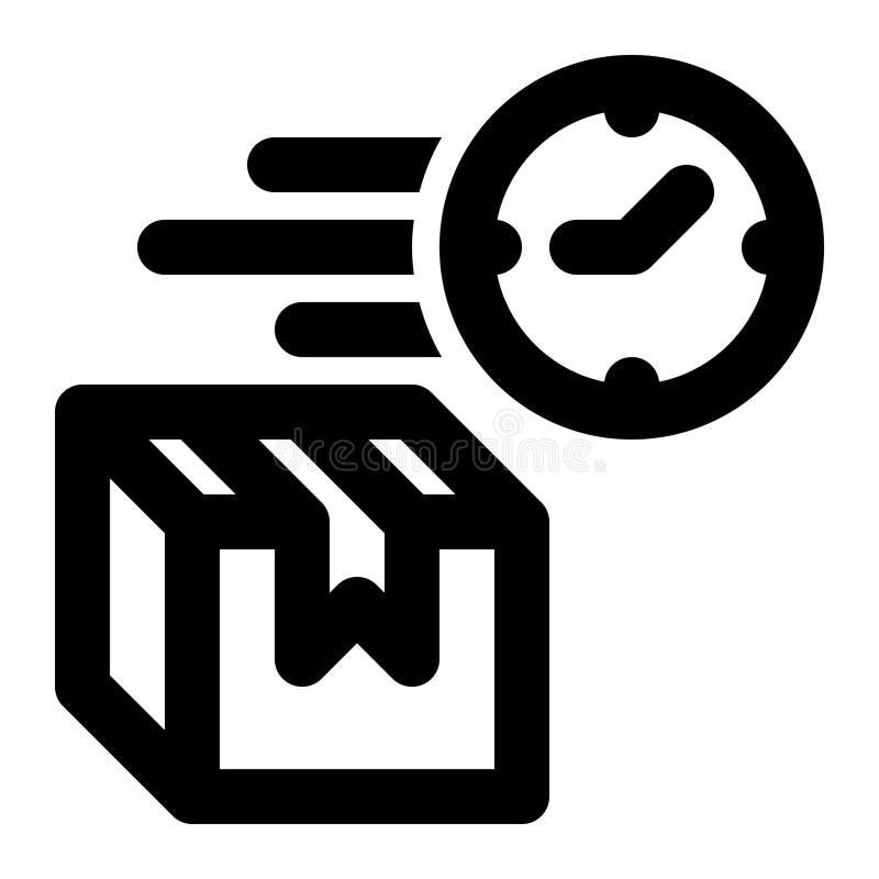 Express Delivery, Fast Delivery, Delivery Time Outline Icon Stock ...