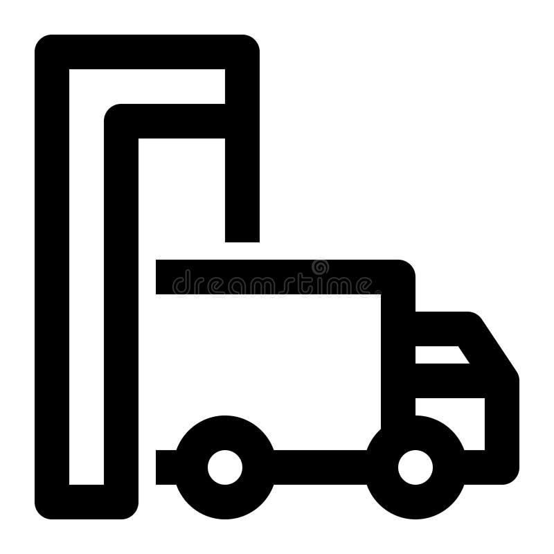 Loading Dock, Loading Bay, Unloading Outline Icon Stock Vector ...