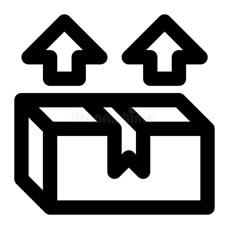 Product Export, Product Out, Supply Outline Icon Stock Vector ...