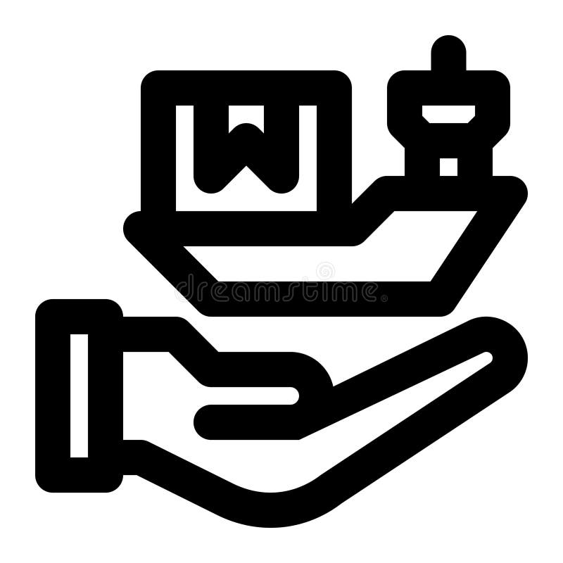 Freight Forwarder, Service, Freight Forwarding Outline Icon Stock ...