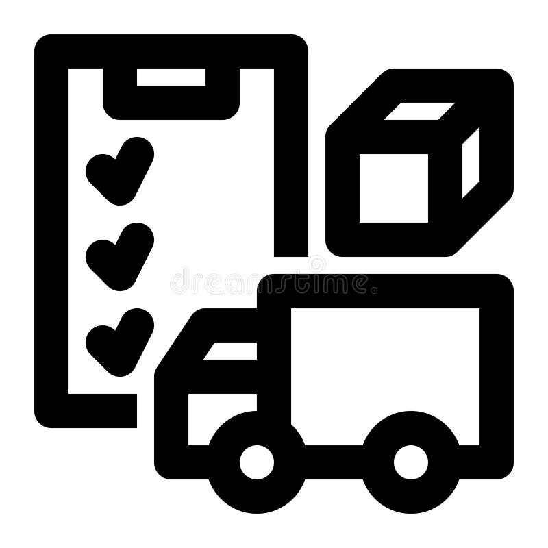 Logistics Management, Check List, Checklist Outline Icon Stock Vector ...