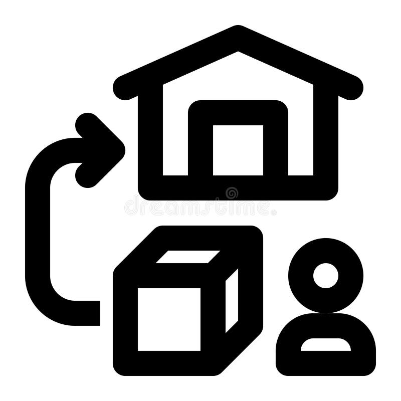 Reverse Logistics, Product, Return Outline Icon Stock Vector ...