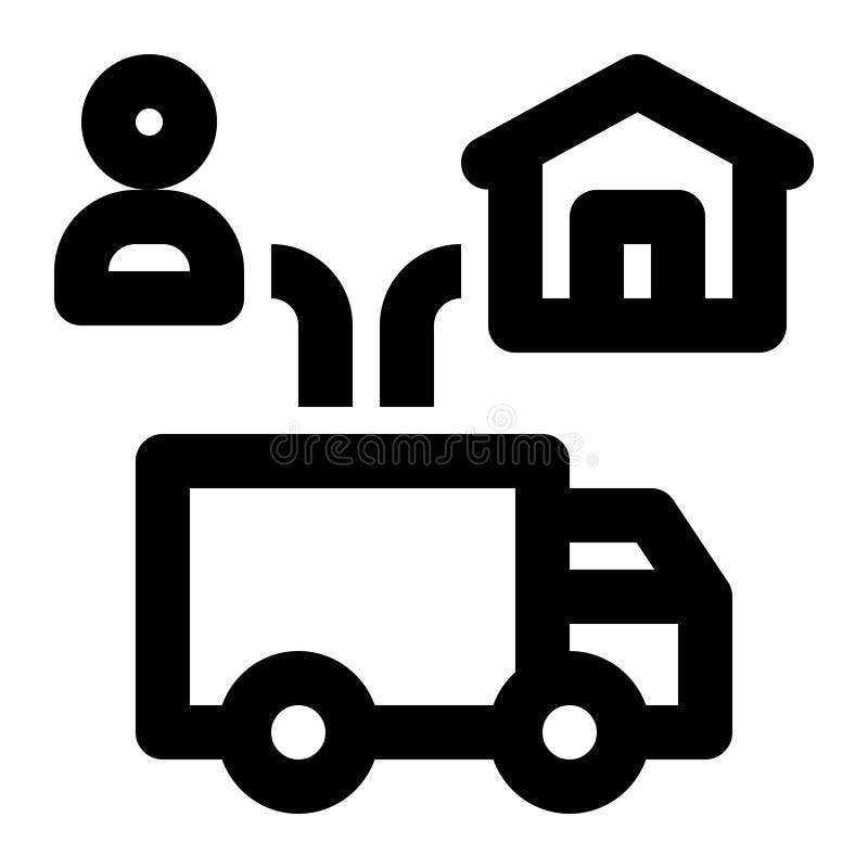 Outbound Logistics, Logistics, Supply Chain Outline Icon Stock Vector ...