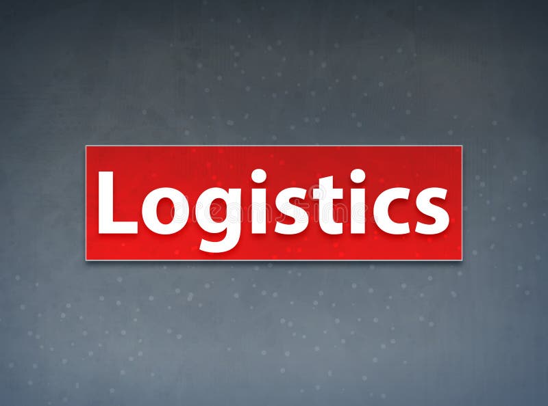 Logistics Red Banner Abstract Background Stock Illustration ...