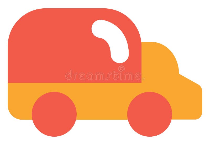 Logistics truck, icon stock vector. Illustration of delivery - 259395317