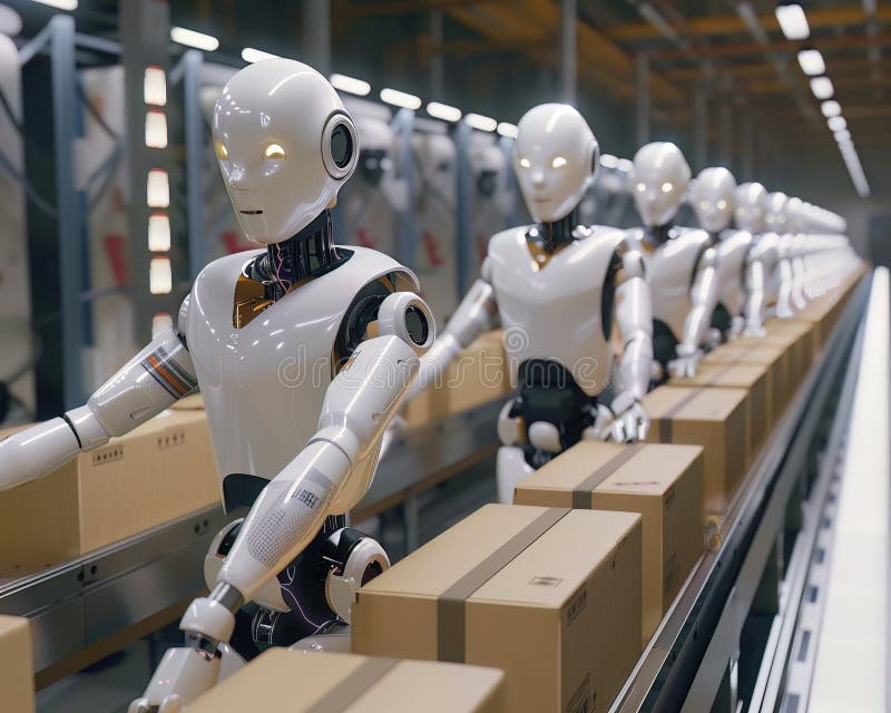 Logistics Robots at Work Deftly Sorting Packages Future of Delivery ...
