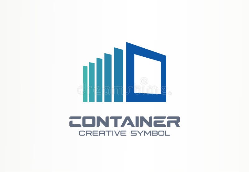 Logistics Service Creative Icon. Container Abstract Symbol. Logo ...