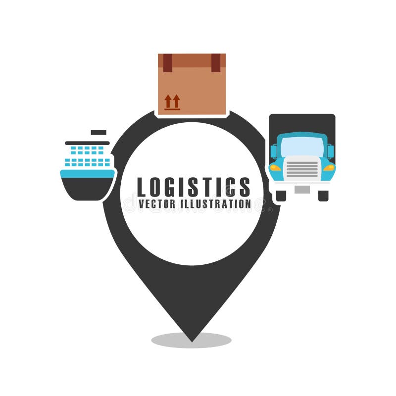 Logistics service design stock illustration. Illustration of ...