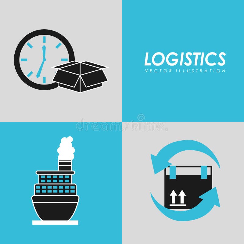 Logistics service design stock illustration. Illustration of industry ...