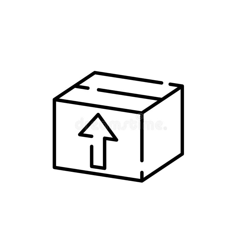 Logistics and Shipping Box Line Icons. Delivery Cargo Stock Vector ...