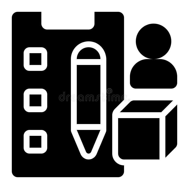 Customer Order, Order, Product Glyph Solid Icon Stock Vector ...