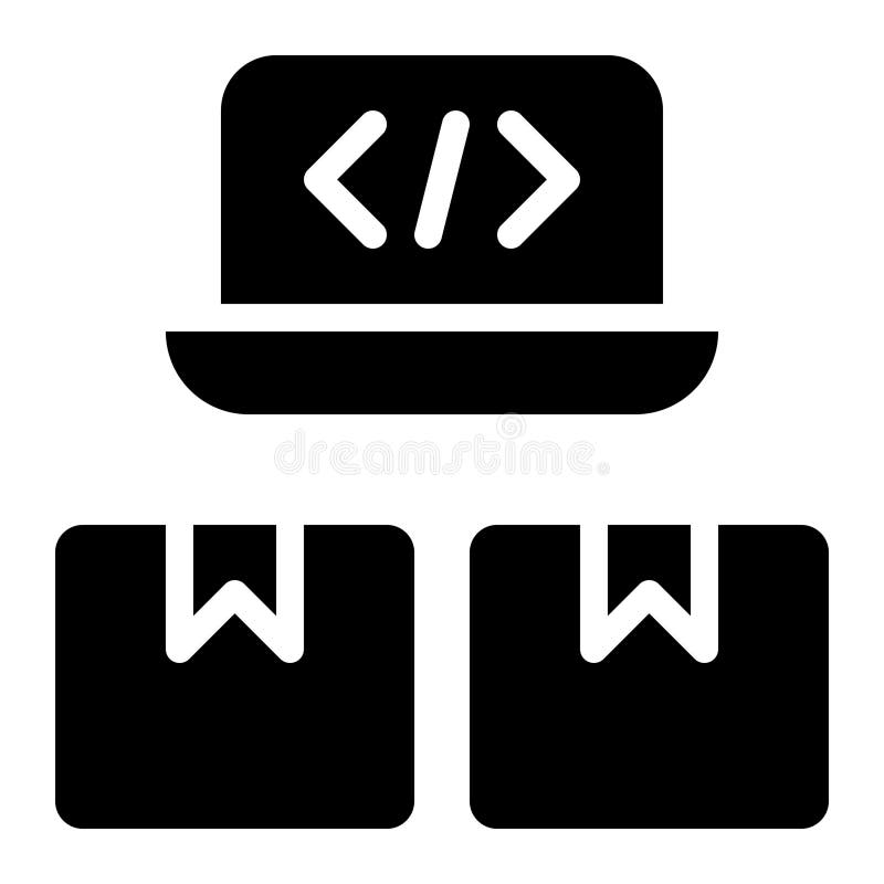 Inventory System, Logistics, Warehouse Glyph Solid Icon Stock Vector ...