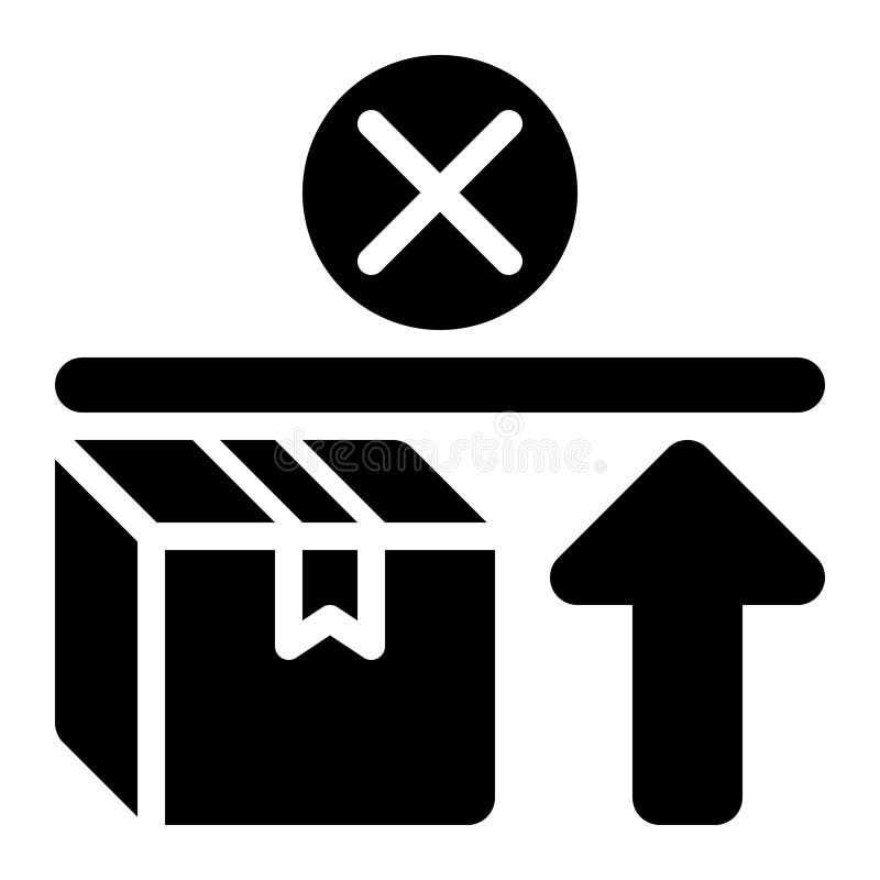 Maximum Stock, Level, Limit Glyph Solid Icon Stock Vector ...