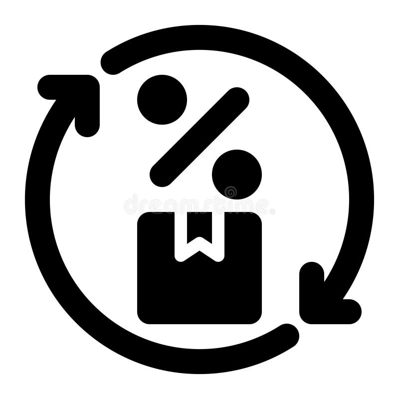 Stock Turnover, Ratio, Inventory Turnover Glyph Solid Icon Stock Vector - Illustration of ...