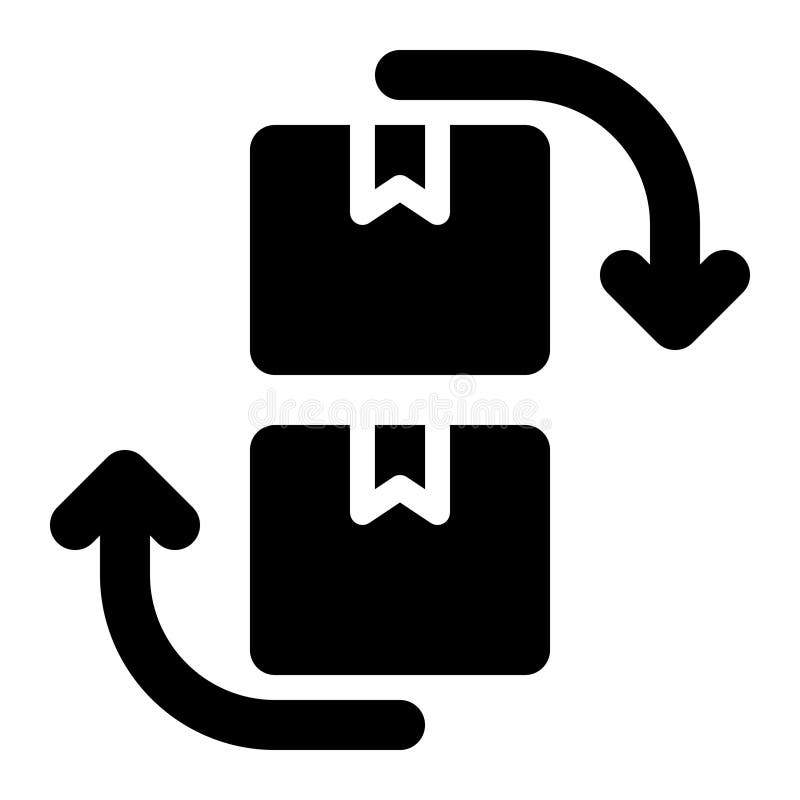 Inventory Turnover, Stock Turnover, Supply Chain Glyph Solid Icon Stock ...