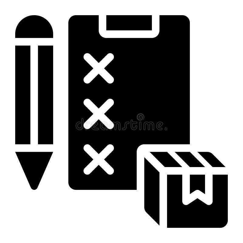 Cancel Order, Delete Order, Order Cancellation Glyph Solid Icon Stock ...