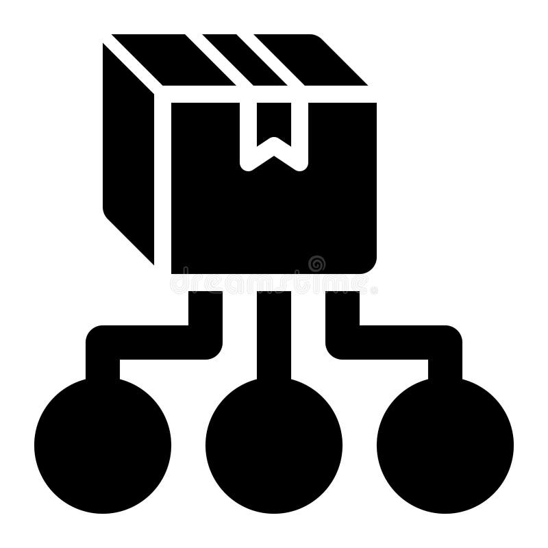 Allocated Stock, Stock Allocation, Logistics Glyph Solid Icon Stock ...