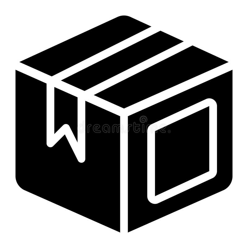Parcel, Package, Packaging Glyph Solid Icon Stock Vector - Illustration ...