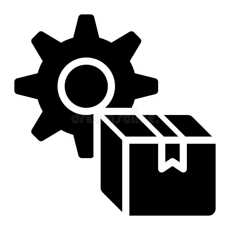 Manufacturing, Product, Goods Glyph Solid Icon Stock Vector ...